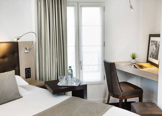 Customized Modern Apartment Bedroom Furniture , 5 Star Standard Hotel Furniture