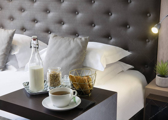 Customized Modern Apartment Bedroom Furniture , 5 Star Standard Hotel Furniture