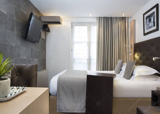 Customized Modern Apartment Bedroom Furniture , 5 Star Standard Hotel Furniture