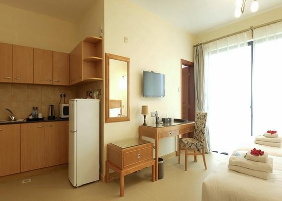 Customized Modern Wooden Hotel Room Furniture For Studio Apartment Sofa Chair