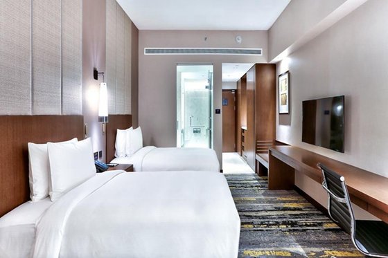 Luxury Hotel Bed Room Furniture , Hotel Lobby Furniture 5 Star