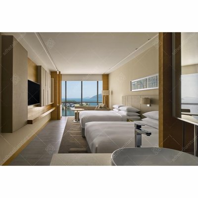 Simple Modern Wooden Material Hotel Bedroom Furniture Modern Design