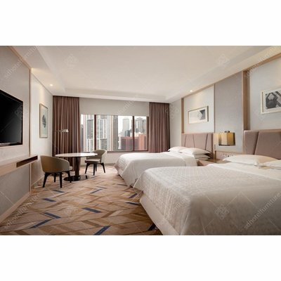 Wooden Customized Hotel Bedroom Furniture Sets With Living Room Furniture