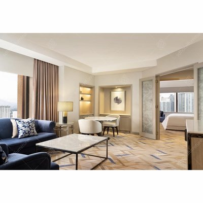 Wooden Customized Hotel Bedroom Furniture Sets With Living Room Furniture