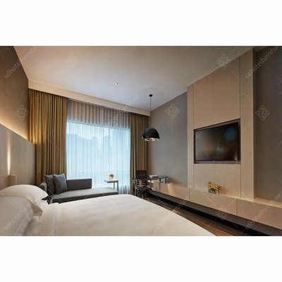 Solid Wood 5 Star Hotel Furniture / Hotel Furniture Bedroom Furniture