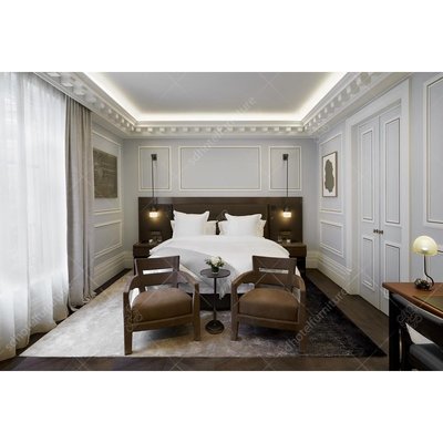Elegant Design European Modern Hotel Bedroom Furniture Set With Wood Material