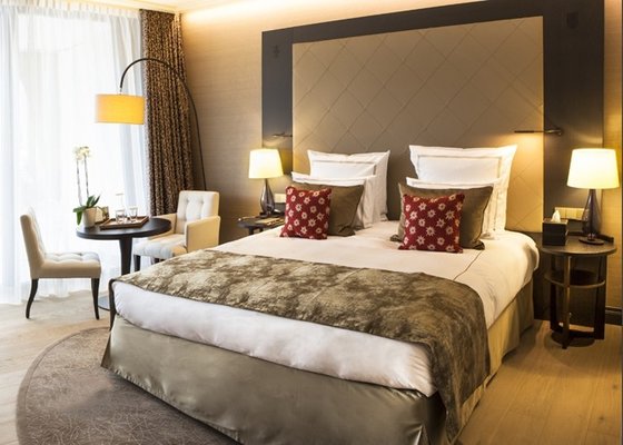 Customized Hotel Bedroom Furniture Set , Hotel Living Room Furniture