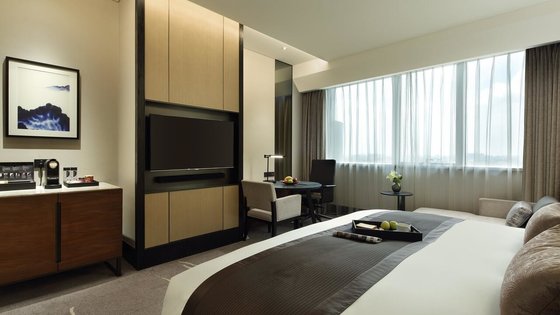 Specialized Hotel Style Bedroom Furniture Set ISO9001,SGS,FSC,CEC Certificates