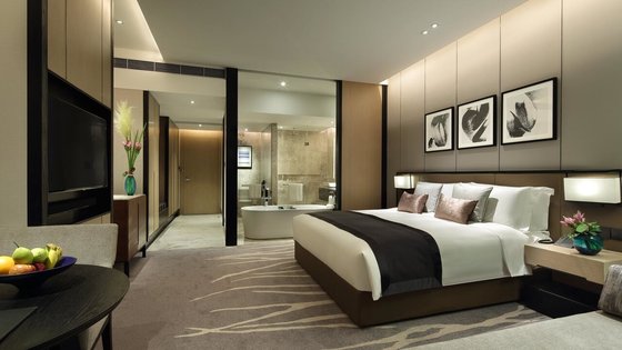 Specialized Hotel Style Bedroom Furniture Set ISO9001,SGS,FSC,CEC Certificates