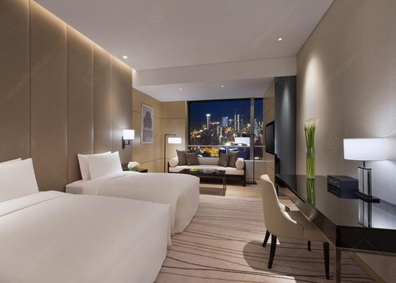 Contemporary Hotel Bedroom Furniture Sets Solid Wood