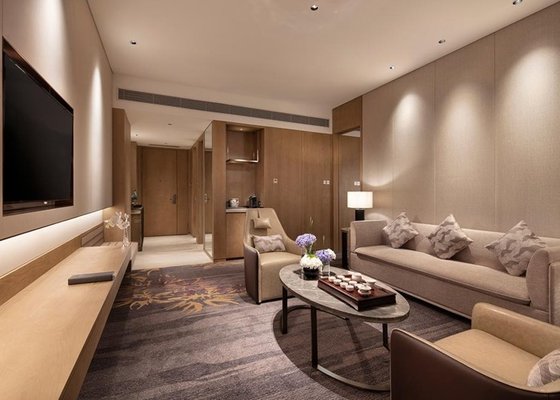 Customization Genuine Leather ebony Hotel Bedroom Furniture Sets
