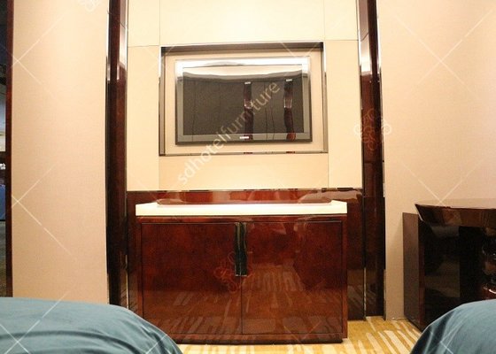 Hotel Style Bedroom Furniture Double Bed , High Standard Modern Queen Bedroom Sets