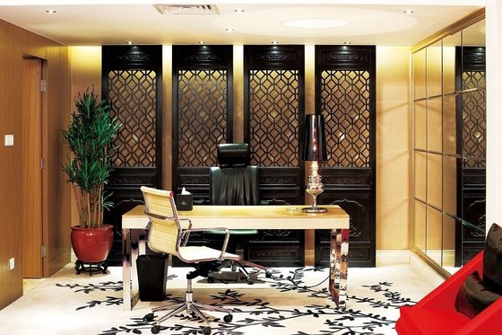 Luxury Kingsize Hotel Bedroom Furniture Presidential Suite Silver Oil Decorate