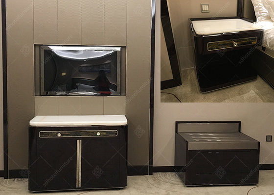 Veneer And Marble Five Star Hotel Furniture , King Size Hotel Style Bedroom Furniture