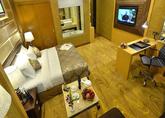 Luxury Apartment Hotel Surplus Furniture , Customized Full Size Bedroom Sets