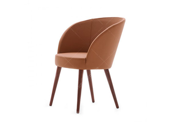 Restaurant Modern Dining Chairs , Comfortable Leather Waiting Room Seating