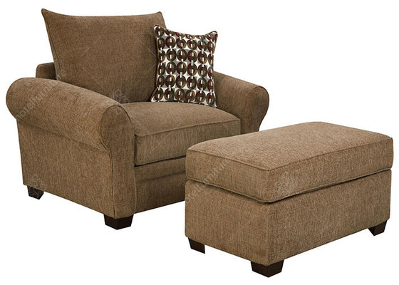 Upholstered Modern Bedroom Chaise Lounge Chairs , Commercial Bedroom Reading Chair