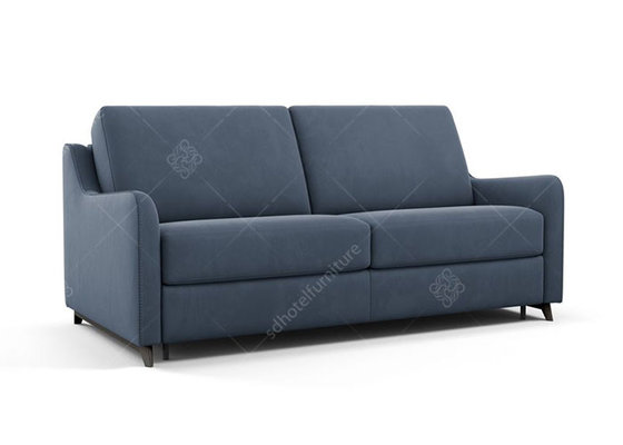 Wooden Fabricliving Room Sectionals , Reception Area Small Scale Grey Sectional Couch
