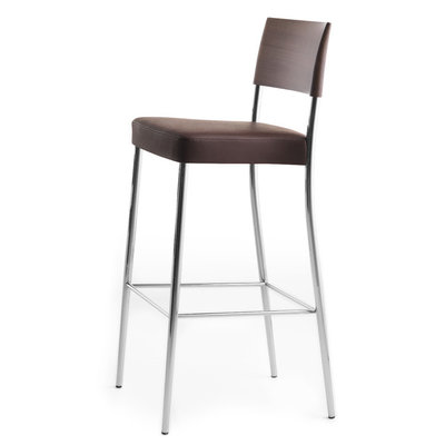 Hotel Fabric Commercial Bar Furniture Breakfast Bar Chairs Solid Wood Frame