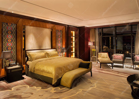 High Standard Luxury Hotel Bedroom Furniture Environment - Friendly Customized