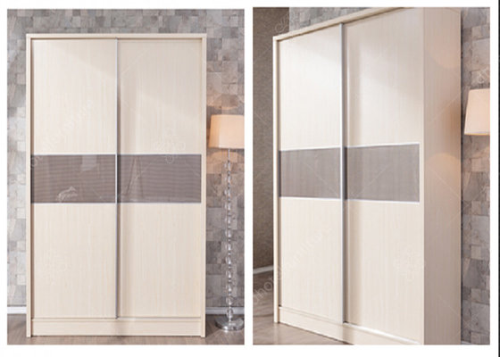 Modern Wardrobe Armoire Closet Aluminum Sliding , Hotel Stand Alone Wardrobe Closet