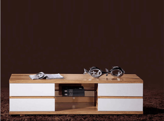 Antique Double Wooden Low Tv Stand , Economic Contemporary Tv Stands High Standard