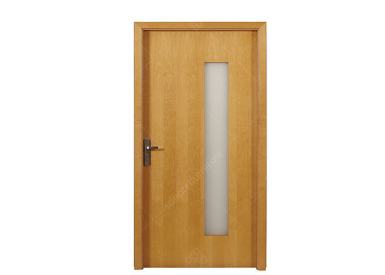 Commercial Interior Panel Doors , Safe Room Doors 0.6mm  Wood Veneer Surface