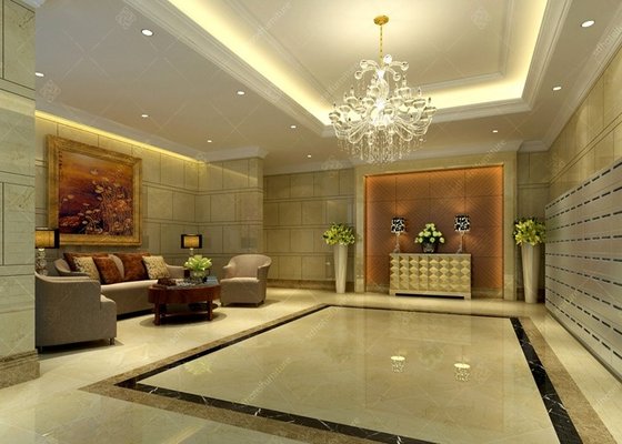 Modern Style Solid Wood Lobby Furniture Sets , Luxury 5 Star Contemporary Lobby Furniture
