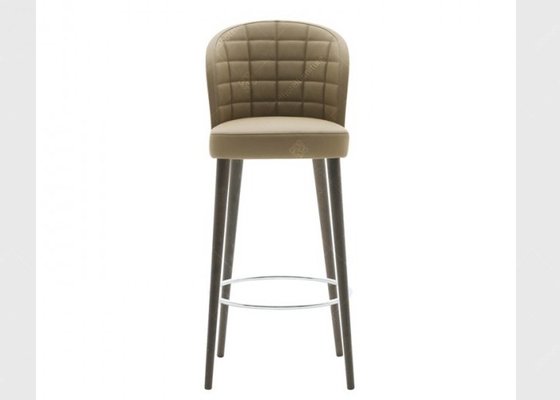 Economic Commercial Bar Furniture Upholstered Bar Stools High Density Form