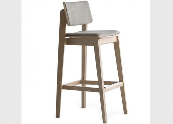 Comfortable High Oak Bar Stools Color Optional , Commercial Restaurant Bar Furniture
