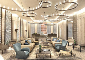 Elegant Luxury 5 Star Hotel Lobby Furniture Color Optional Customized High Grade