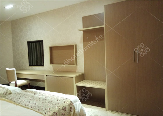 Double Bed Furniture / Complete Hotel Room Furniture Twin Size