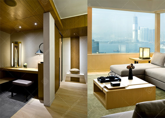 High Level And Hotel Bedroom Furniture Sets With Sofa Grade A Plywood