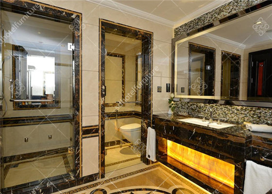 Contemporary 5 Star Hotel Bedroom Furniture Set Custom-Made SGS