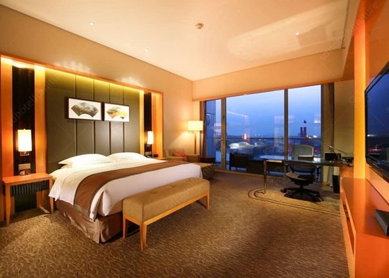 Untique Hotel Bedroom Furniture Sets With Melamine Finish FSC