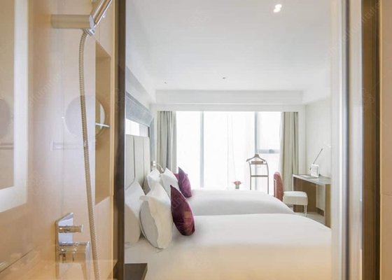 Simple Wooden Queen Size Bedroom Suite For Hotel Furniture  ISO9001