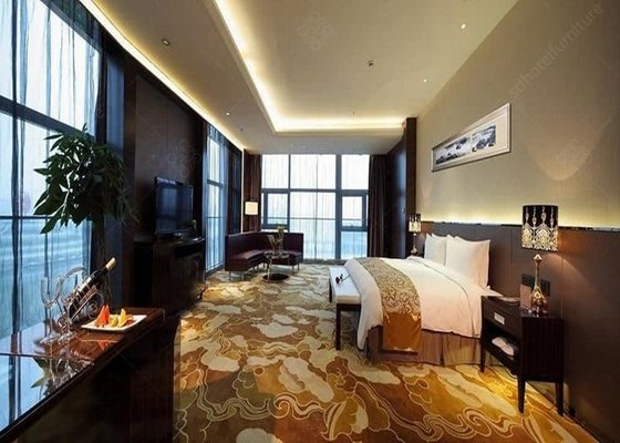 Fire-proof Luxury Hotel Bedroom Furniture With High Gloss Lacquer