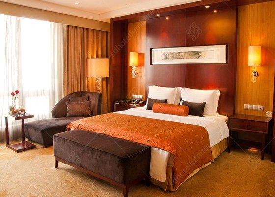 Wooden Panel Modern Bedroom Furniture Sets Environmental Friendly Lacquer