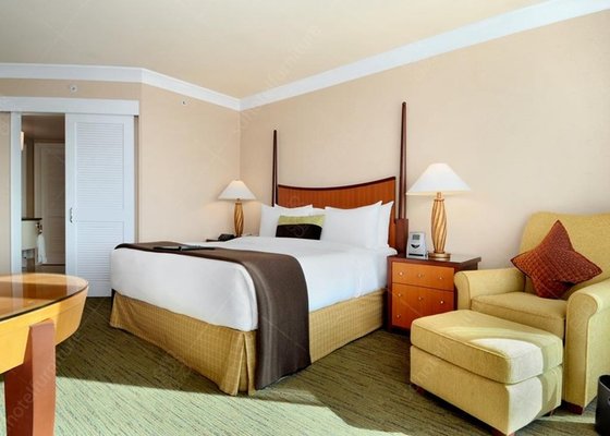 Elegant Luxury Hotel Bedroom Furniture Upholstered Fabric Custom-Made