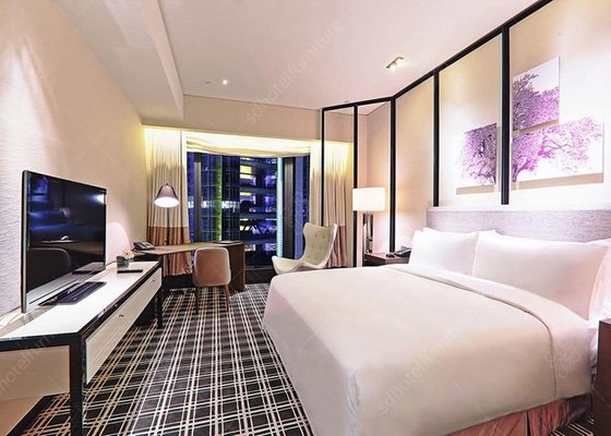 Customized Simple Korean Light Color Style Bedroom Set Hotel Furniture
