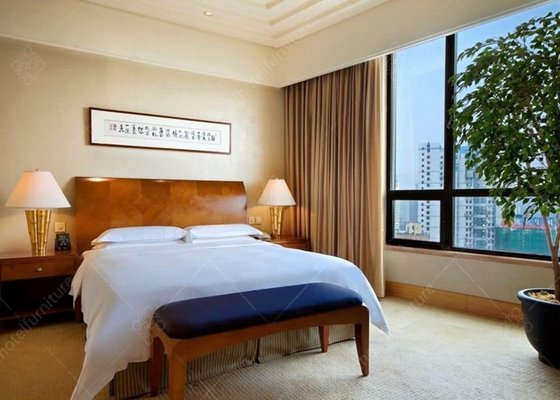 Economic Wooden Simple Hotel Bedroom Furniture for Three Star Hotel