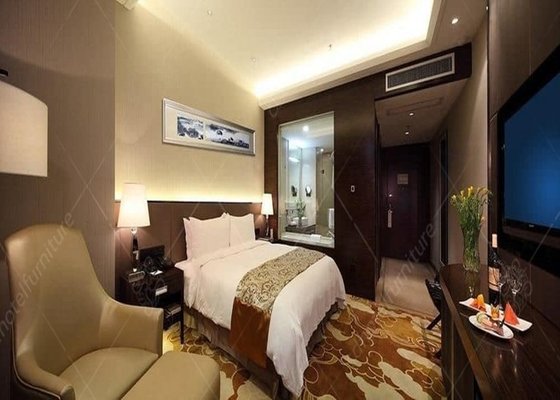 Comfortable Hotel Bedroom Furniture Enforced Mortise And Tenon