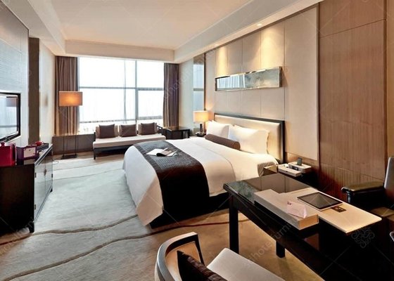 Luxury Modern Wooden Style Hotel Bedroom Furniture Set For Sale
