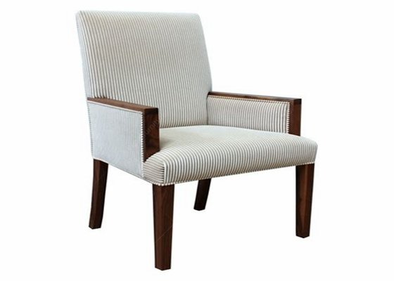 Wooden Furniture Hotel Dining Room Armrest Chair Standard Size