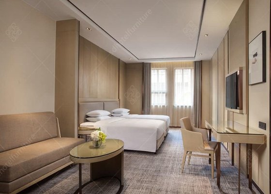 SImple Standard Hotel Bedroom Furniture With Sofa Set And TV Stand