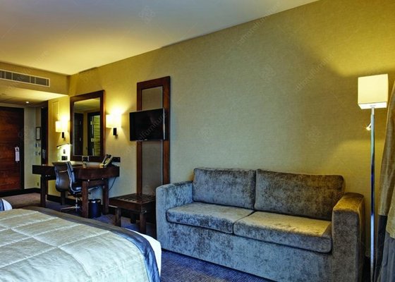 5 Star Hotel Bedroom Furniture Sets With 30 - 50 Desity Fire - Proof Foam