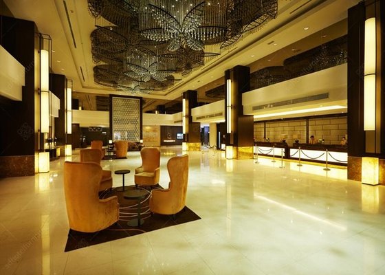 Contemporary Modern Hotel Lobby Furniture With Sofa / Chair Veneer Finish