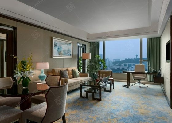 Fashion European Style Hotel Bedroom Furniture Sets PU / Microfiber leather / Fabric Upholstery