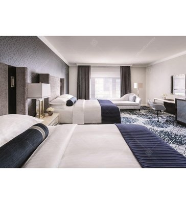 Wooden Luxury Hotel Double Bedroom Furniture Sets With Sofa SGS BV COC