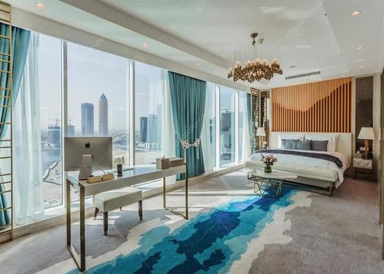 Plywood Hotel Bedroom Furniture / Modern Living Room Furniture Sets